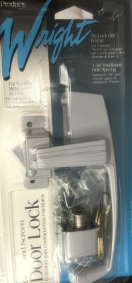 Wright Screen Storm Door Latch Push Button Keyed No Lock Out VK333X3 ...