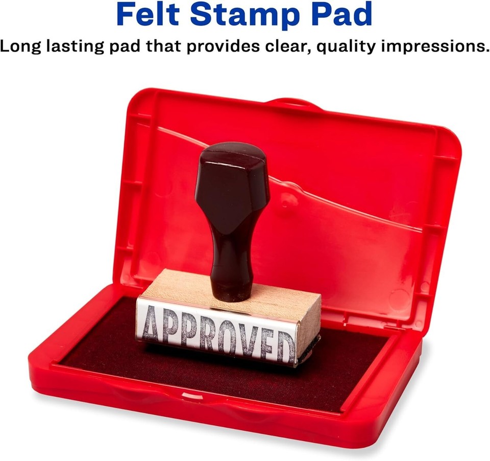 Carter's Stamp Pad Black Ink (21381) 166850 Black Ink Pad Rubber Stamp ...