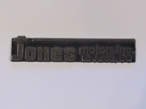 Vintage Jones Chevrolet La Junta Colorado Plastic Dealer Badge Emblem ...