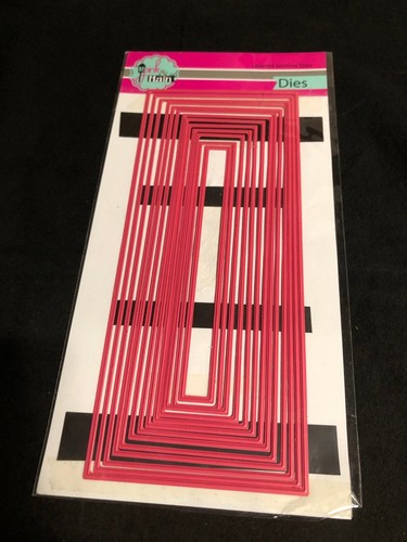 NIP Pink & Main 7 Piece Stitched Slimline Rectangle Dies | eBay