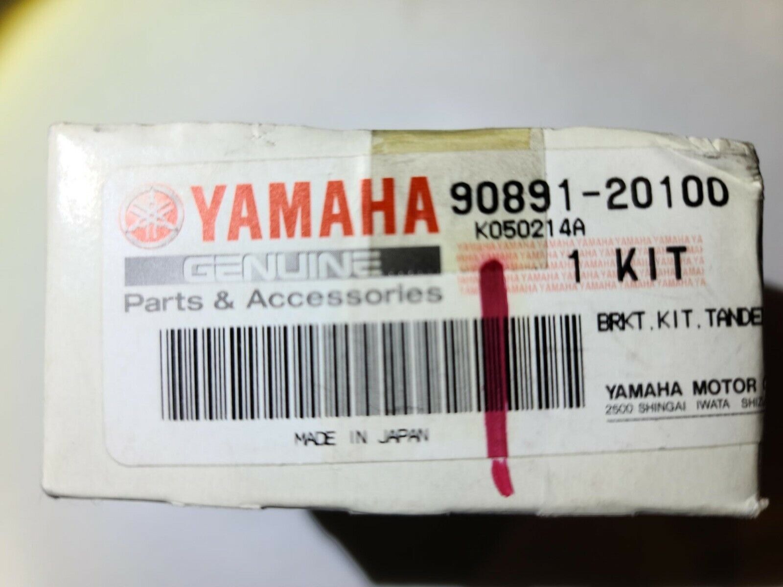 Yamaha: BRKT Kit Tandem Seat, Single P# 90891-20100, / (8804) for sale ...