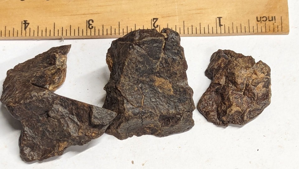 89 Gram Unclassified NWA METEORITE Cut in three pieces (#F5910) | eBay