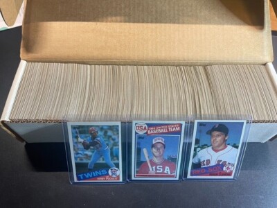 1985 TOPPS BASEBALL COMPLETE SET 792 MCGWIRE CLEMENS PUCKETT RC NEAR ...