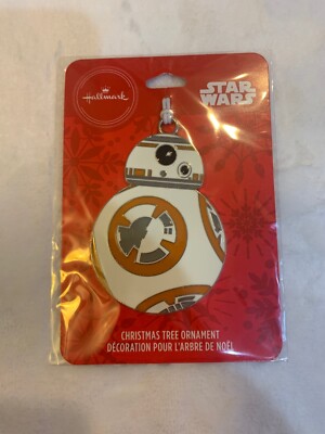 Hallmark Disney Star Wars Droid BB-8 BB8 Christmas Tree Ornament Metal ...