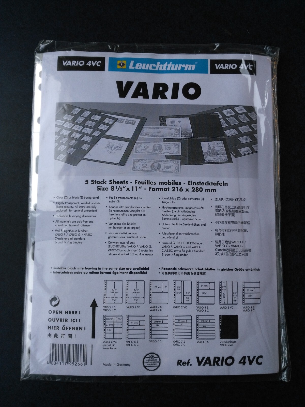 New Lighthouse Vario 4VC/ 5-Pages Pack For Stamp Collector Album, Free ...