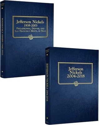 Set of 2 Whitman Classic Coin Albums Jefferson Nickels 1938-2025, New ...