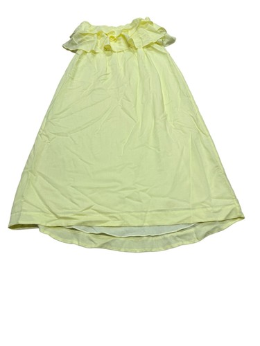 Witchery Womens Size 10 Yellow Linen Blend Strapless Maxi Dress Good ...