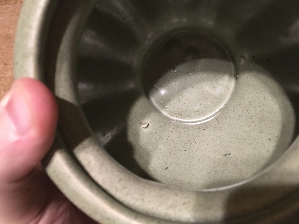 HAEGER GREEN RIBBED VASE POT PLANTER FLORIST TELEGRAPH DELIVERY ...