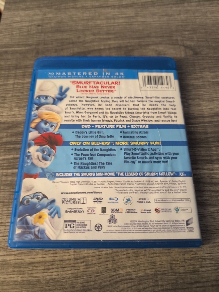 The Smurfs 2 (Blu-ray/DVD 2013, 2-Disc Set) | eBay