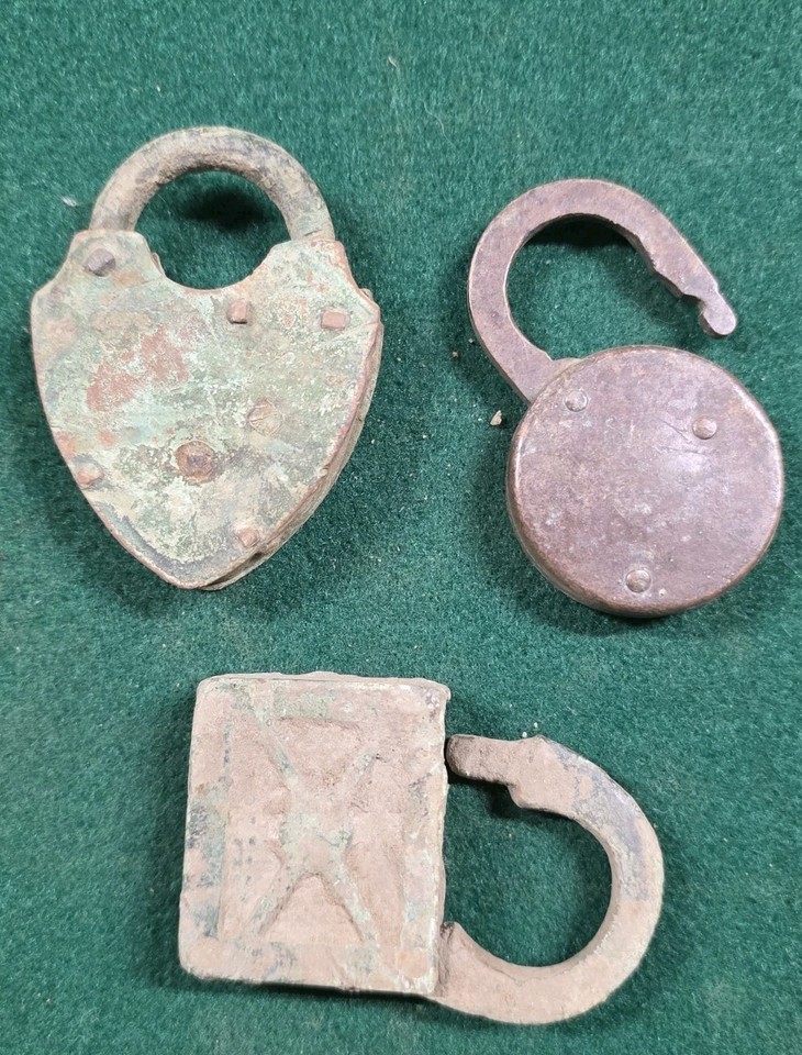 Antique Lock Lot of 3 – Mixed Padlocks – As Found | eBay