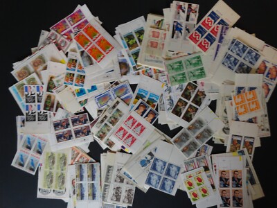 USA USPS MINT NH POSTAGE STAMP PLATE BLOCKS LARGE LOT FACE VALUE $211. ...