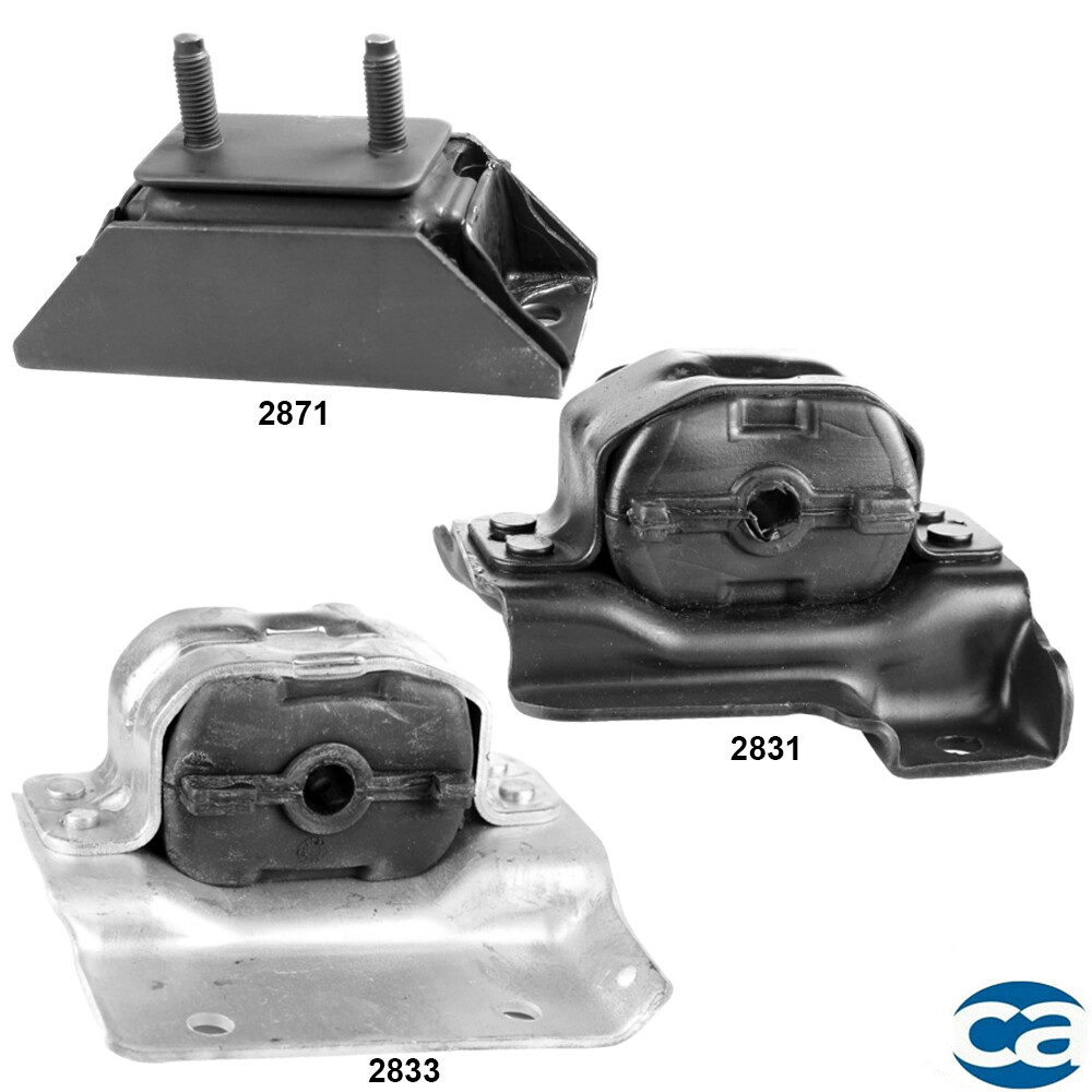 Front Left & Right Engine Mounts & Trans. Mount 3Pcs Set for Ford F-150 ...