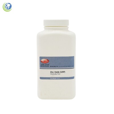Zinc Oxide Powder USP Grade 99.99% Pure 8oz (226 gr.) Bottle Non Nano ...