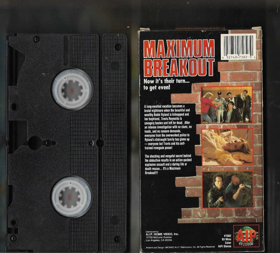 RARE Maximum Breakout Bobby Johnston PROMOTIONAL vhs movie Action ...