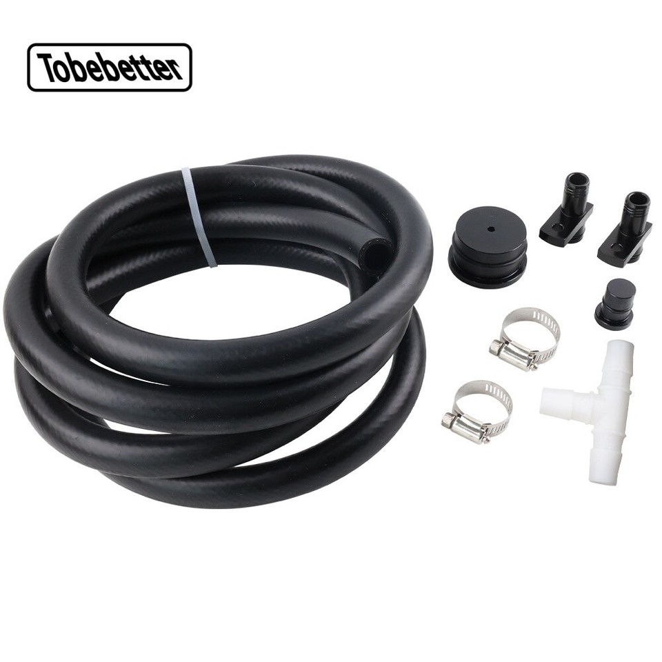 Upgraded Engine Hose Kit with Resonator Cap Compatible with 2004.5-2010 ...