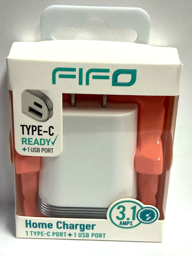 FIFO Fast Home Charger with Type C + USB port | eBay