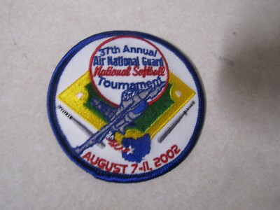 MILITARY PATCH COLORED SEW ON 37TH ANNUAL AIR NATIONAL GUARD NATIONAL ...