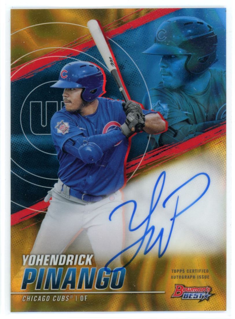 2021 Bowman's Best of 2021 Autographs Gold Lava Refractor Yohendrick ...