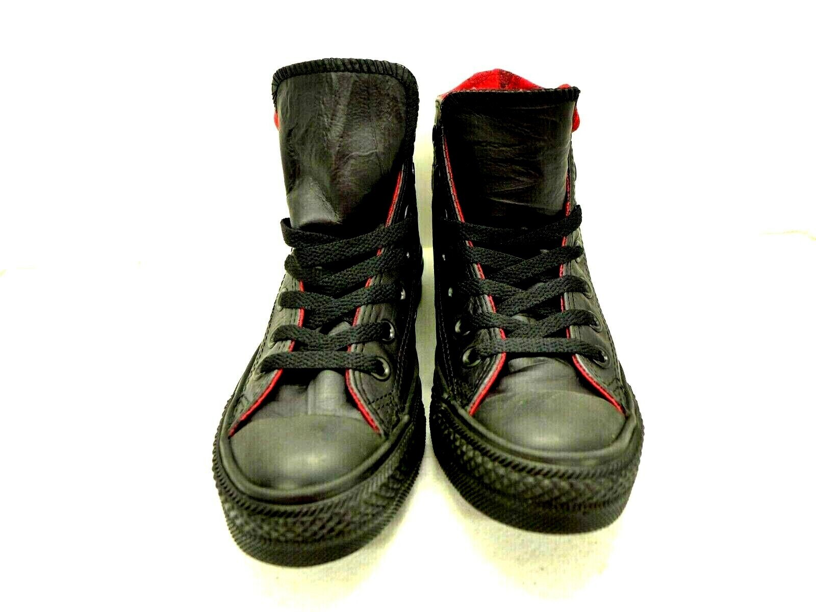 Converse All Star Ramones Hey Ho Leather High Tops Black Unisex New | eBay