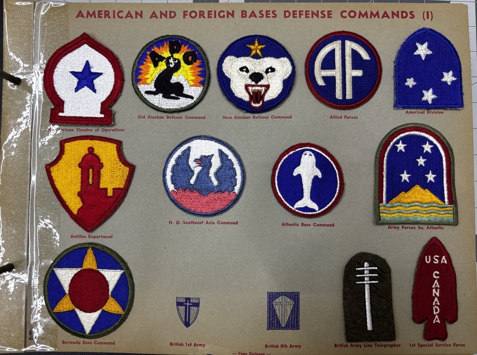 Kay Adams Collection WW 2 US Army 1st Special Service Force Patch Inv ...