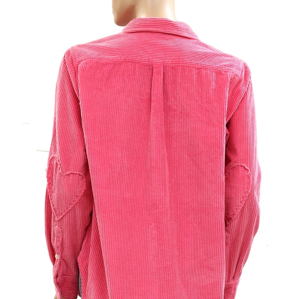 Kerri Rosenthal Stripe Texture Shirt Tunic Top Buttondown Cotton M NEW ...