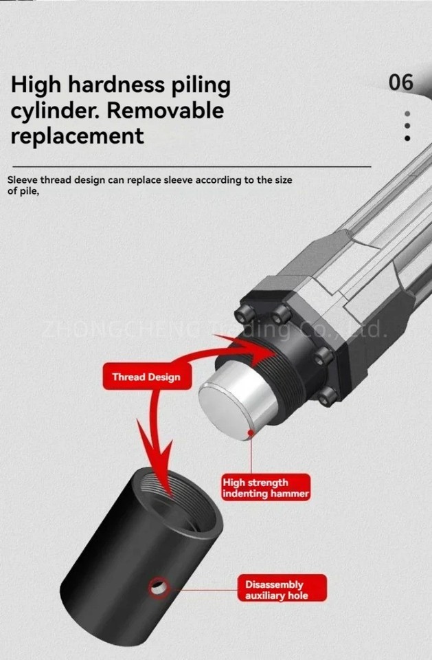 Pile Driver Engineering Timber Piles Angle Steel Electric Impact Pile ...