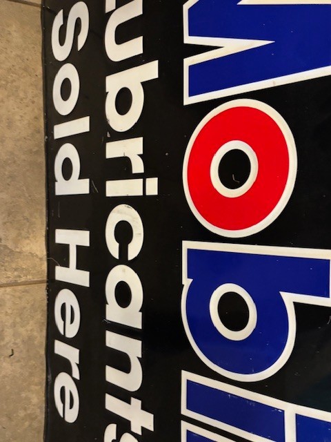 Vintage Large Mobile Oil Company Lubricant Advertising metal ...