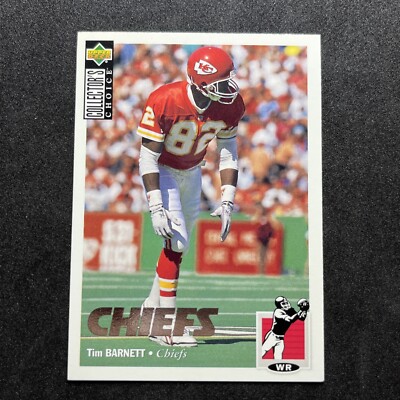 1994 Collector's Choice Football Silver #280 Tim Barnett Kansas City ...