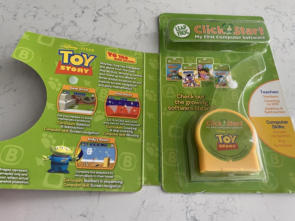 Leap Frog ClickStart My First Computer, Toy Story Software | eBay