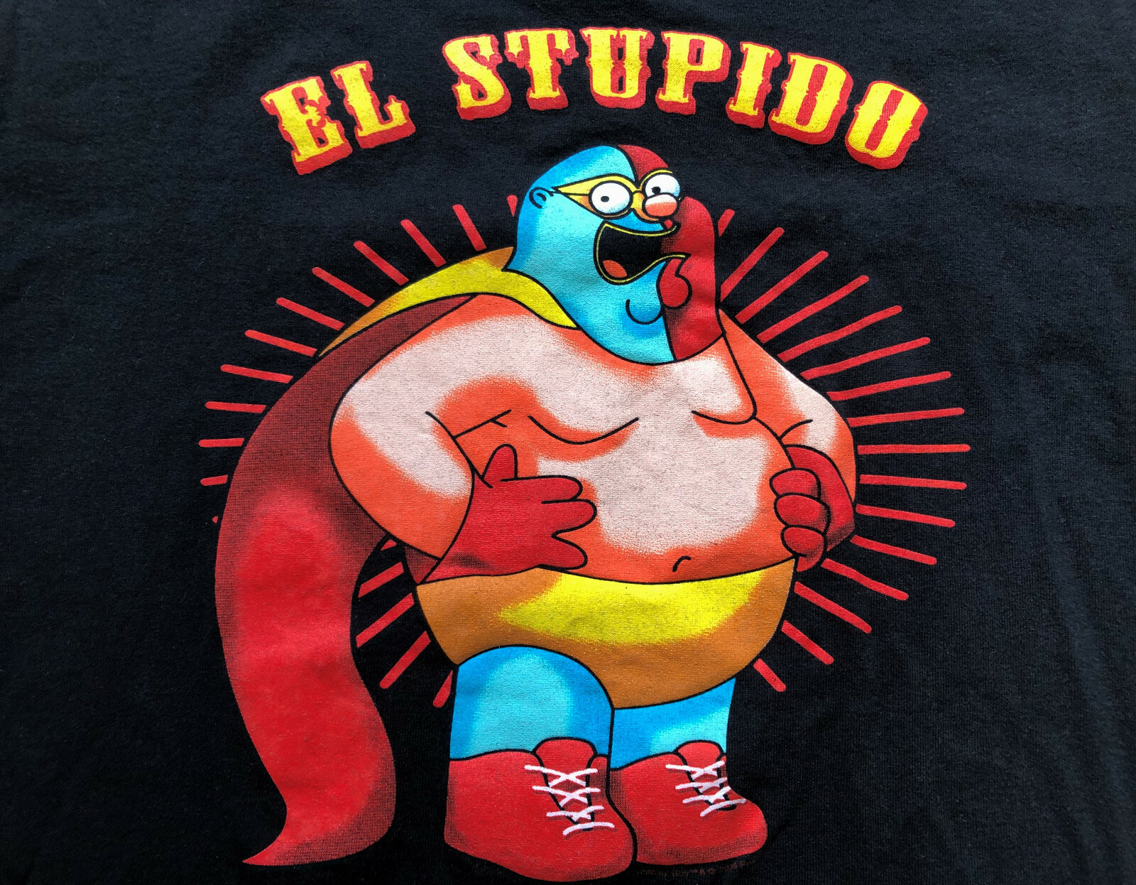 FAMILY GUY Peter Griffin EL STUPIDO Black COTTON TEE … - Gem