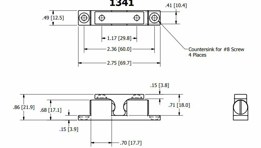 GEMLUX LATCH DOOR 2-3/4"X1/2" # 1341 | eBay