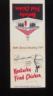 1960s Kentucky Fried Chicken Colonel Sanders Recipe Finger Lickin Good ...