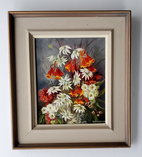 Muriel Elliott (1898-2005) Oil Painting Still Life w/Flowers ...