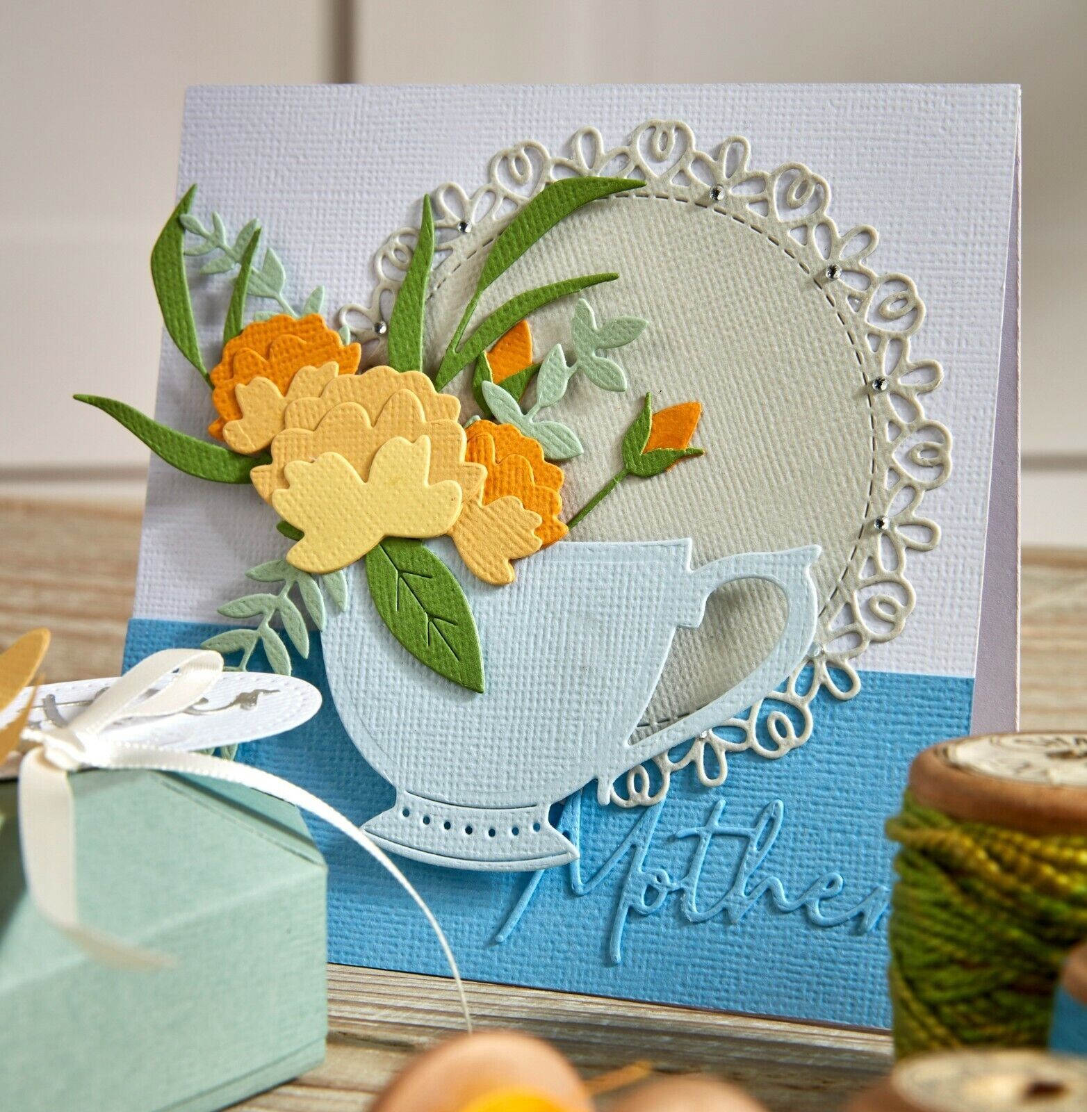 Sizzix "Tea Time" by Olivia Rose Cup Flowers Thinlits Dies- 665806 MSRP $25 | eBay