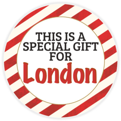 This is a Special Gift for London - 3 Pack Circle Stickers 3 Inch ...