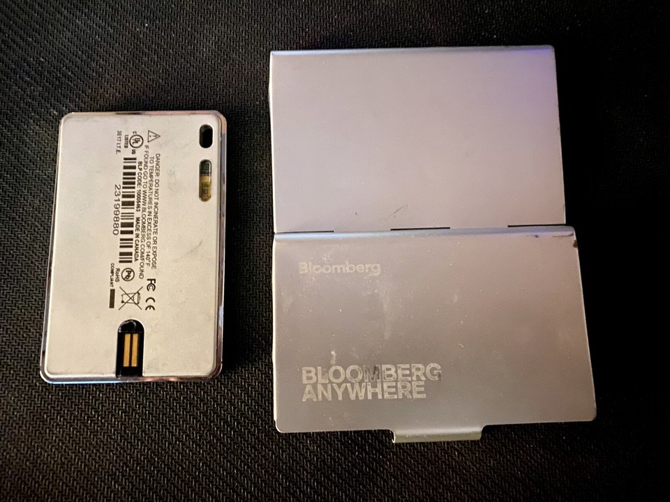 Early 2000s Bloomberg Anywhere biometric fingerprint scanning device ...