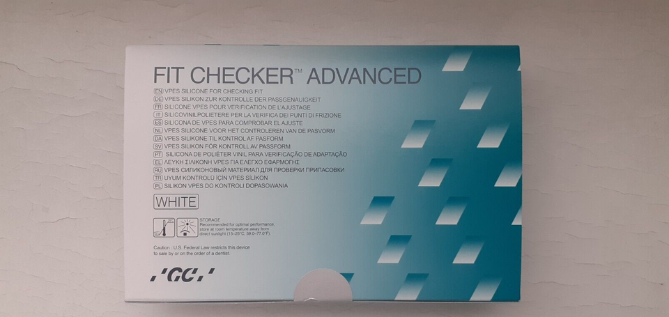 DENTAL Fit Checker ADVANCED Vinyl Polyether Silicone Checking Fit WHITE ...