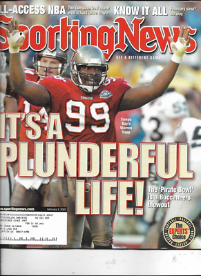 SPORTING NEWS MAGAZINE-----FEBRUARY 3 2003----TAMPA BAY BUCCANEERS ...