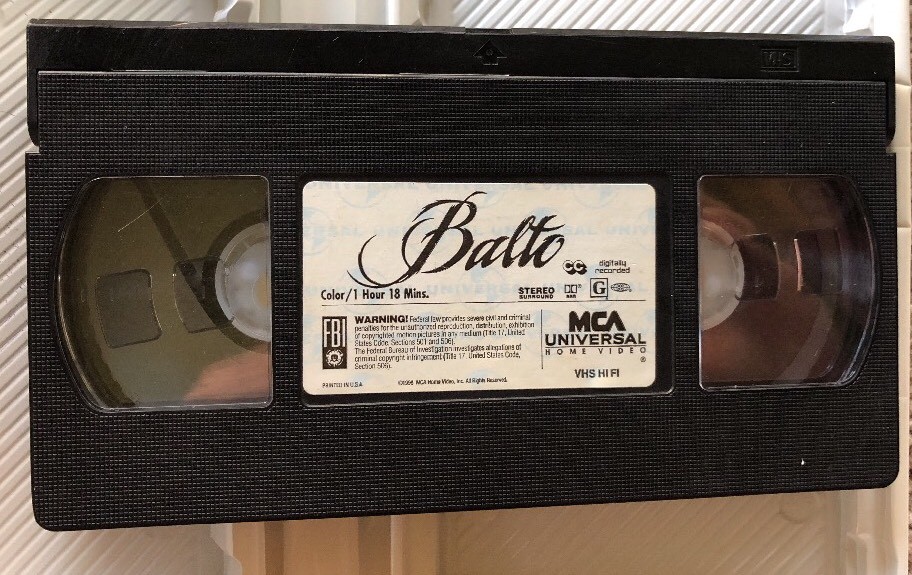 Vintage BALTO Movie Film VHS 1995 G Clamshell 1 Hr 25 Min Universal A ...