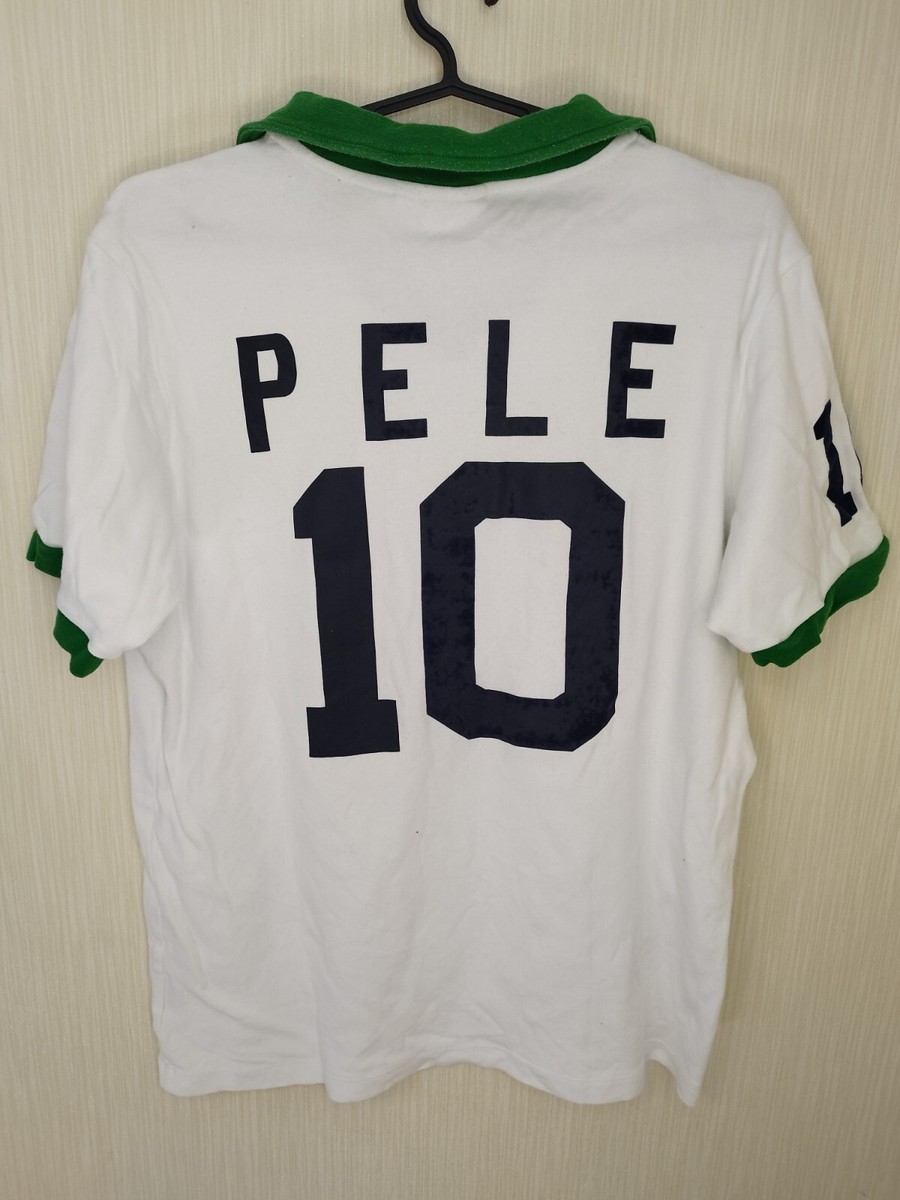 Pele Number Pele Signed Jersey Green NY Cosmos Soccer #10 Brazil FIFA