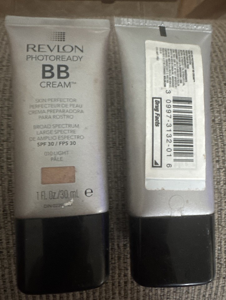 (2) Revlon Photoready BB Cream Skin Perfector SPF 30 #010 Light Pale ...