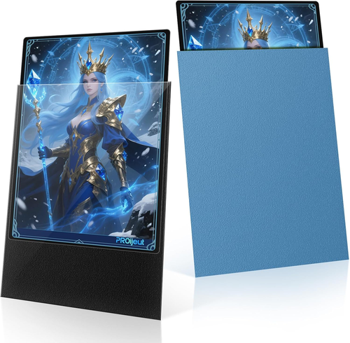 200 Pack Card Sleeves, Matte Dual Trading Card Sleeves with Opaque Back ...