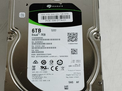 Seagate Exos 7E8 ST6000NM0095 6 TB SAS 3 3.5 in Drive | eBay