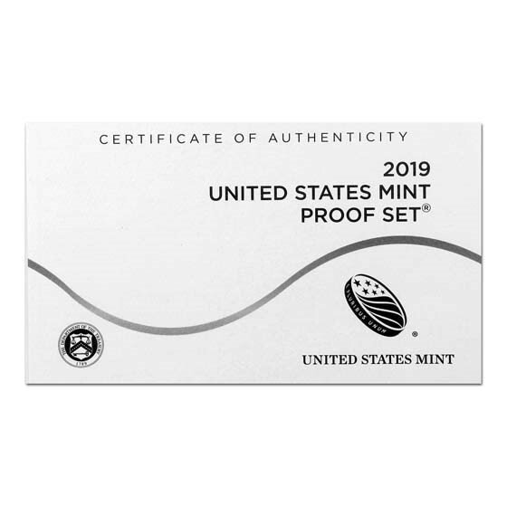 2019 S United States Mint Proof Set OGP -- 10 Coin Set Without W ...