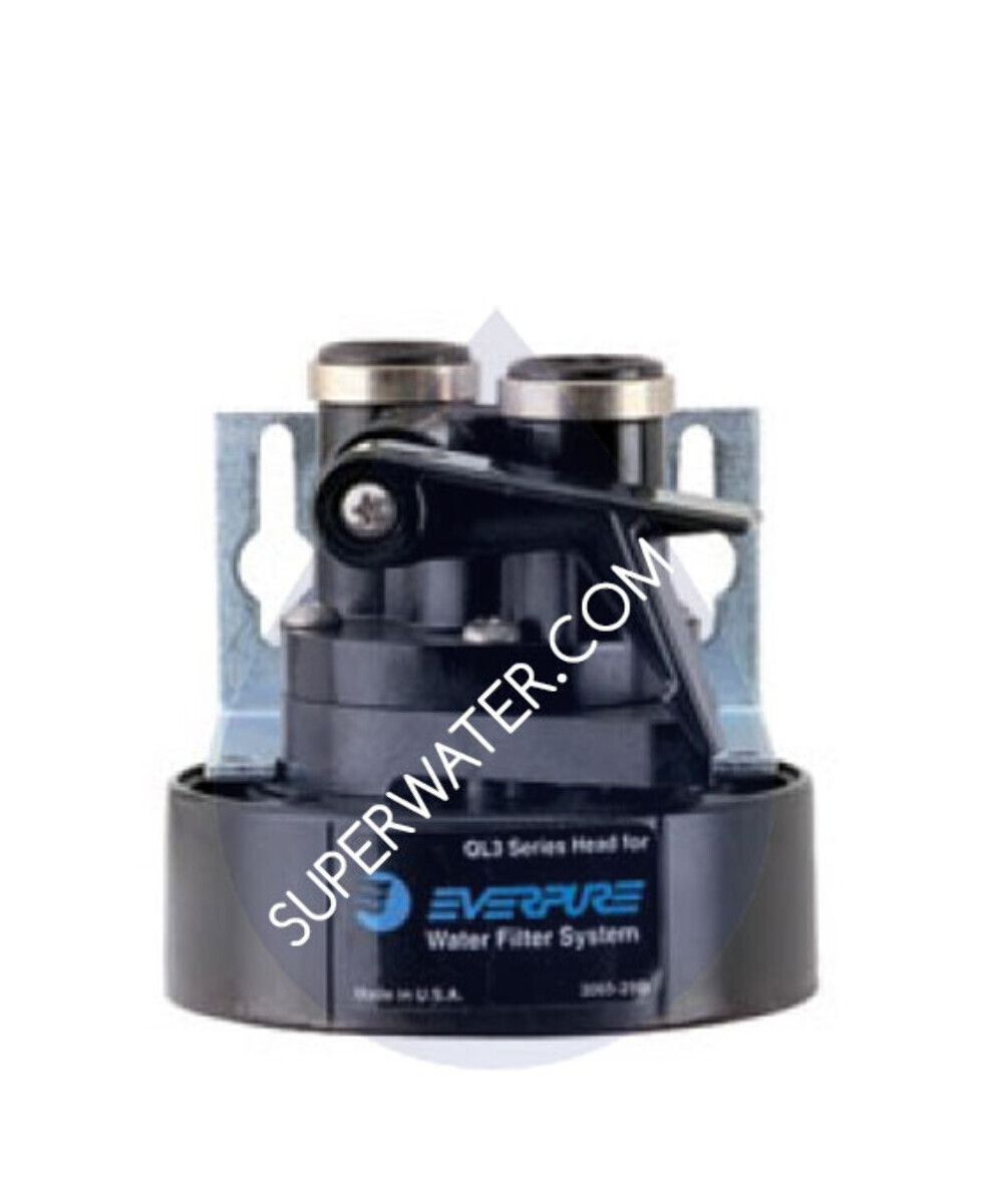 Everpure Ev9259-14 Ql3 Single Filter Head With Bracket Shut-off Valve ...