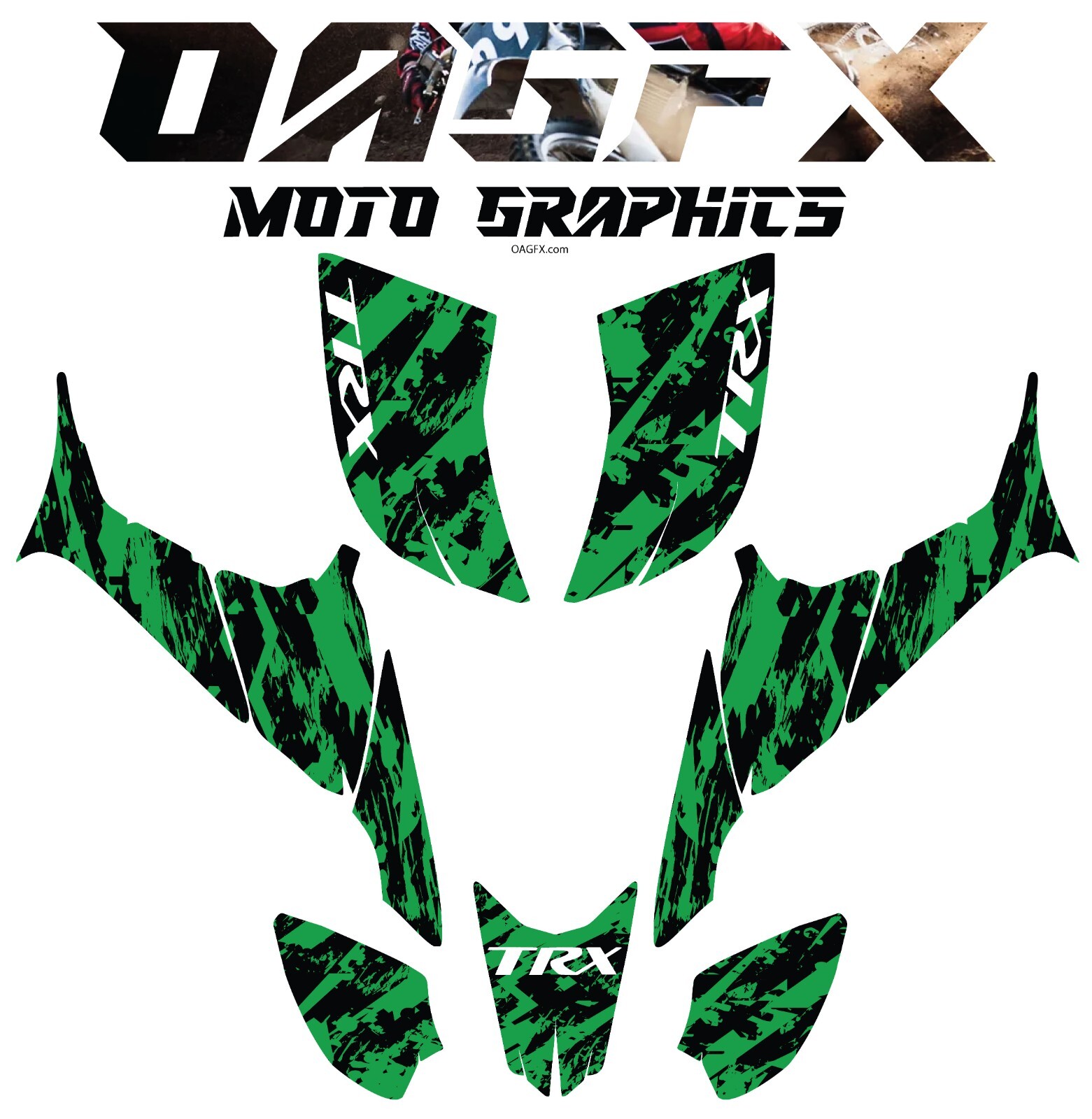 2007-2018 Honda TRX 90 Graphics Kit - Pro Ed D41-4 Green | eBay