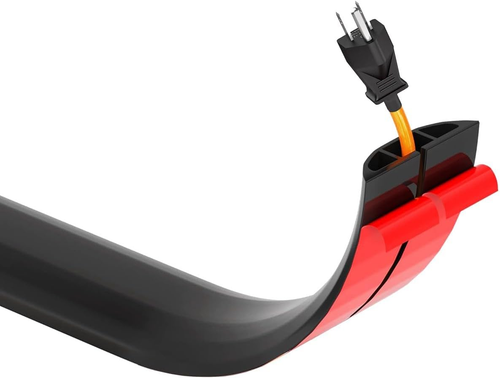 Silicone Floor Cord Cover - 5 Ft Flexible Cord Protector, Self Adhesive ...