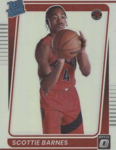 2021-22 Panini Donruss Optic - Rated Rookie Scottie Barnes #186 Holo ...