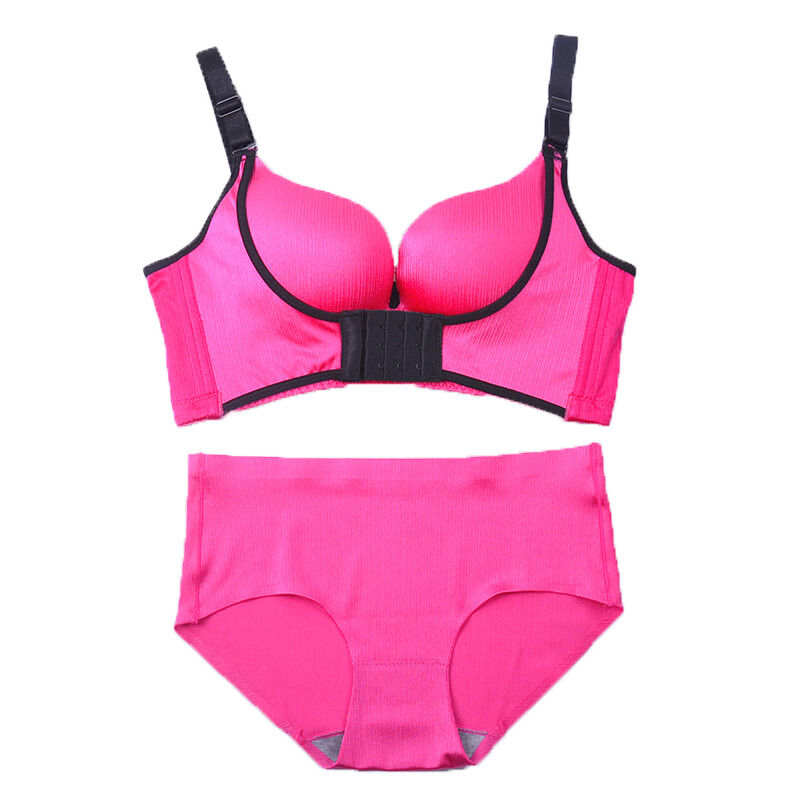 Sexy Seamless Push Up Bra Sets Underwear Magic Gather Lingerie Solid 32