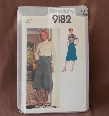 Simplicity Misses Skirt & Blouse Size 10 Uncut Pattern 9182 | eBay